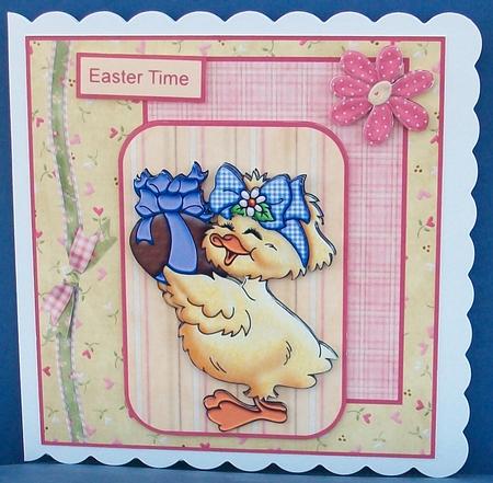 Large Easter Egg from a Chick Card Front - CUP386635_8 | Craftsuprint