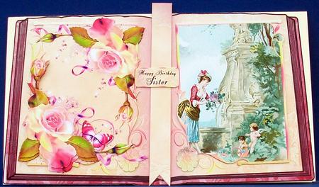 Vintage the Fountain Open Book, Mini Card Kit - CUP519556_1446 ...