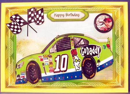 Lovely Go Daddy Go Car Rally Card - CUP525845_1398 | Craftsuprint