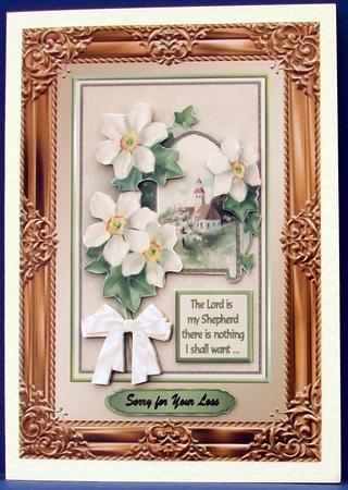 Vintage Church in Gold Frame Sbs - CUP542285_262 | Craftsuprint