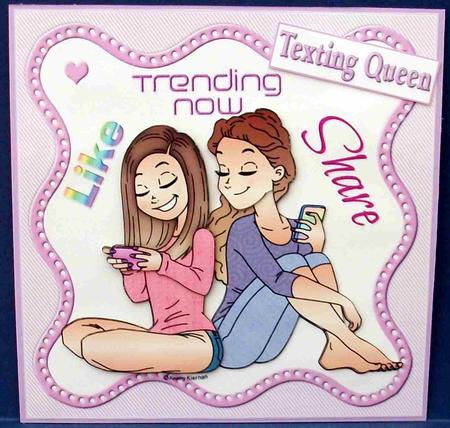 8x8 Texting Friends Mini Kit - CUP588610_1209 | Craftsuprint