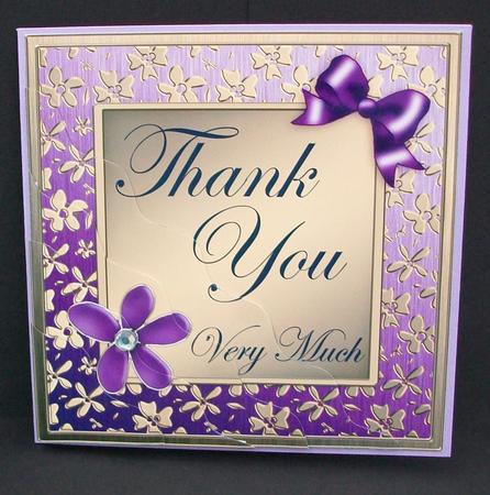 Floral Elegance Thank You Wavy Corner Side Stacker Topper - CUP141433 ...