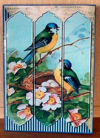 Birdsong Tri-panel Card - CUP412634_361 | Craftsuprint