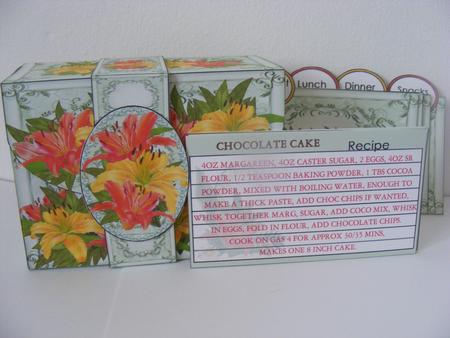 Recipe Card and Box Kit 10 - Lilies - CUP424364_66 | Craftsuprint