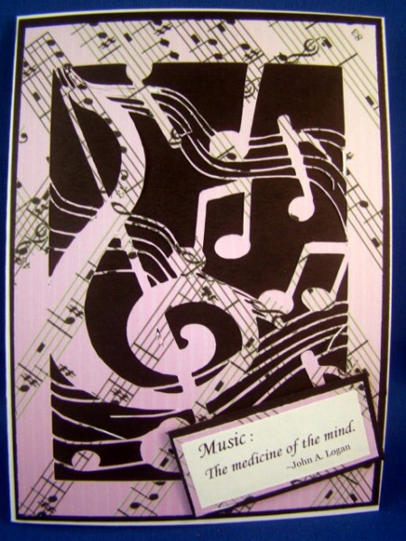 Music card - CUP703399_1577 | Craftsuprint