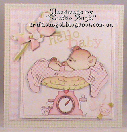 `hello Baby Girl Quick Card - CUP620061_1209 | Craftsuprint