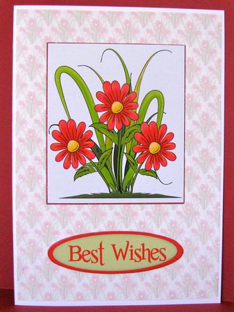 Beautiful Flower Card Front - CUP100707_40 | Craftsuprint