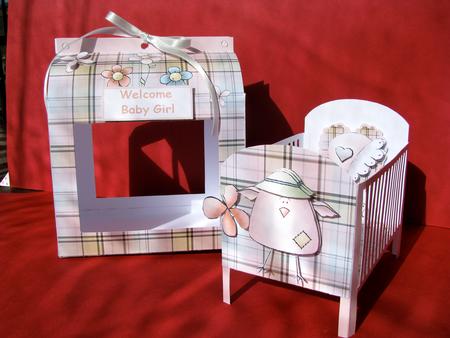 New Baby Girl Keepsake Mini Cot Kit W Gift Box- Pastel Plaid - CUP82112 ...