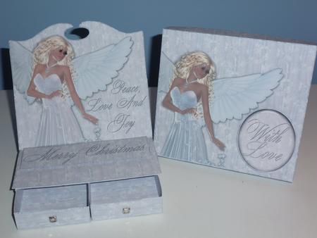 Christmas Angle of Peace 2 Drawer Easel Card Kit - Photo by Christine ...