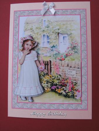 Visiting Rose Cottage Card Front and Decoupage - CUP112517_56 ...