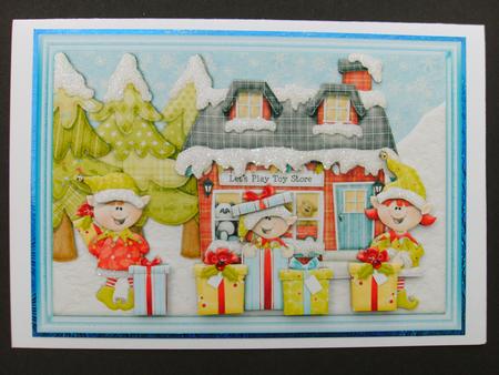 Santa's Little Helpers Card Front and Decoupage - CUP136377_68 ...
