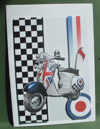 Mod Squad Scooter/moped A4 - CUP555742_437 | Craftsuprint