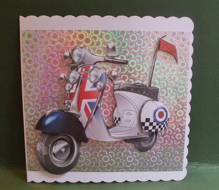 Mod Squad Scooter/moped Decoupage Sheet - CUP557036_437 | Craftsuprint