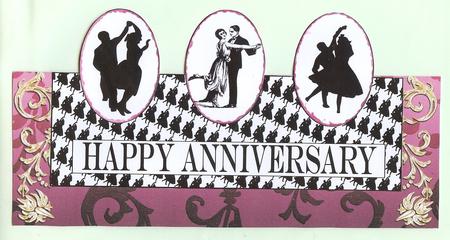 Large Dl Anniversary Over the Edge Card - Photo by Christine Dixon