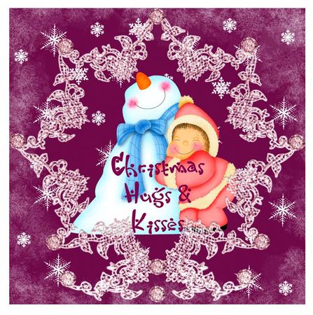 Hugging Snowmen Clip Art - CUP331894_1519 | Craftsuprint