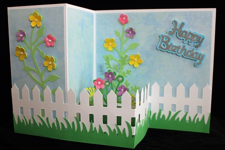 Garden Z Fold Pop Up Card - CUP915320_40382 | Craftsuprint