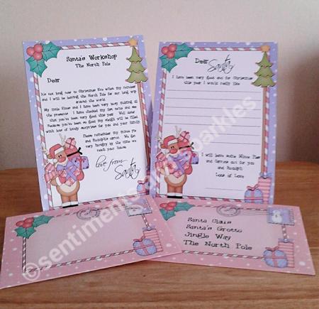 Xmas Rudolph Child's Santa Letter to and from Santa - CUP578958_359 ...