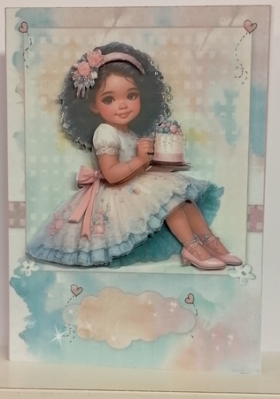 Birthday Girls Birthday Cake A5 Topper and Decoupage - CUP1294328_38 ...