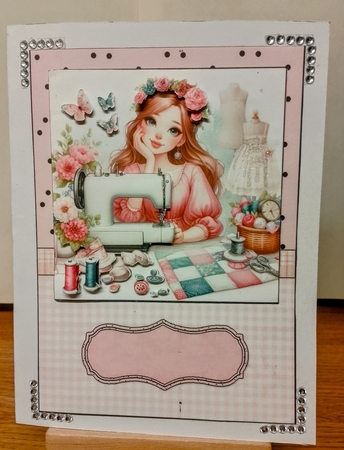 Birthday Seamstress Card Front, Topper and Decoupage - CUP1309912_38 ...