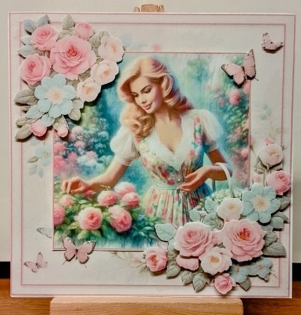 Ladies Tending the Garden 3 Card Mini Kit - CUP1360648_38 | Craftsuprint