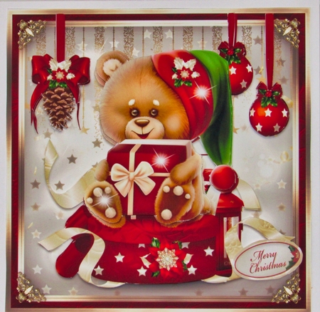 Christmas Gift Box with Lovely Teddy Bear Mini Kit - CUP1077217_1641 ...