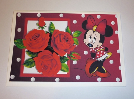 I Just love red roses, with cute little minnie mouse - CUP791075_415 ...