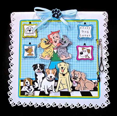 Crazy Dog Lover - Decoupage - Photo by Cynthia - Designed & Made to be ...