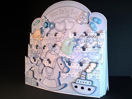 3D Baby Boy Pop Out Card Kit - CUP252230_359 | Craftsuprint