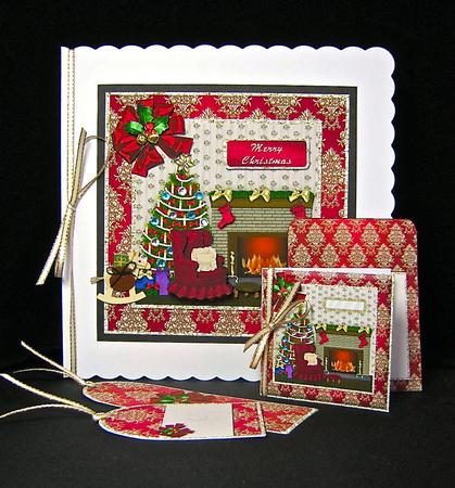 Home for Christmas Square Card Kit - CUP364393_1648 | Craftsuprint