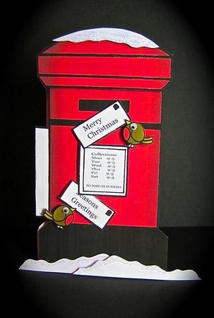 Shaped Postbox with Robin - CUP366999_1269 | Craftsuprint