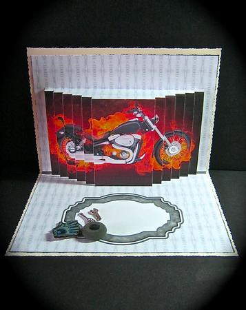 Pop Up Scene Motorbike 3D Card Kit - CUP387669_68 | Craftsuprint