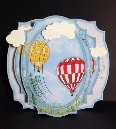 Up, Up & Away Double Pop Up Card Kit - CUP509446_65 | Craftsuprint