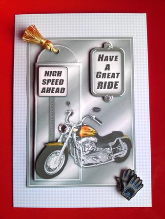 Motorcycle - Bookmark Pocket Card - CUP153136_499 | Craftsuprint