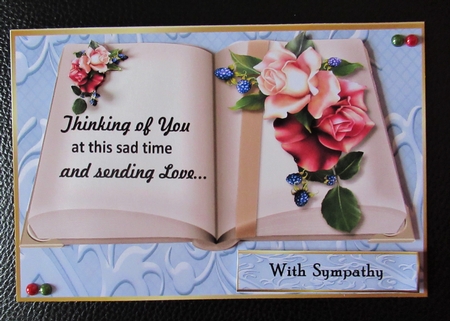 Sympathy Book & Classic Roses - CUP1032089_936 | Craftsuprint