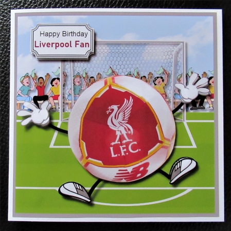 Liverpool fc Humorous Card Topper - Photo by Davina Rundle