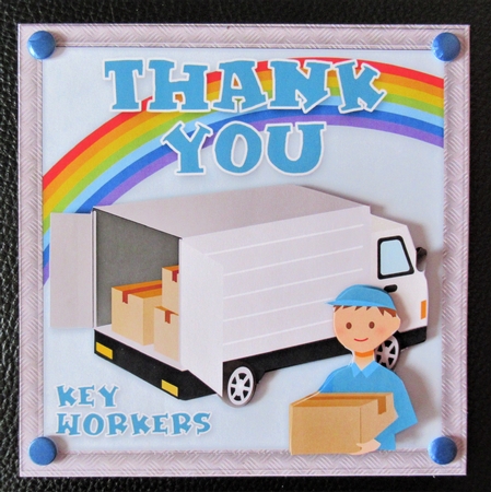 Key Worker Thank You Card Fronts Kit - CUP1039767_72307 | Craftsuprint