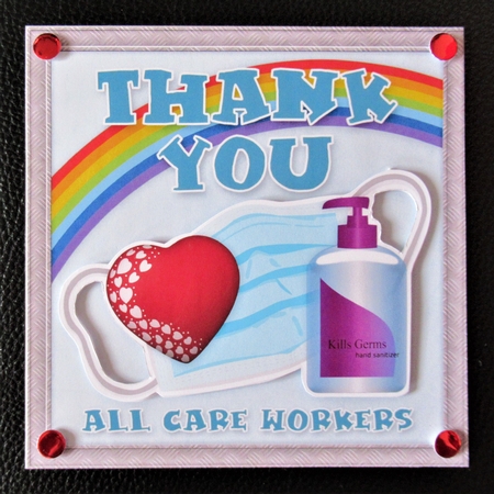 Key Worker Thank You Card Fronts Kit - CUP1039767_72307 | Craftsuprint