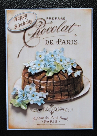 CAFE DE PARIS - FORGET ME NOT CAKE - CUP1050182_102747 | Craftsuprint