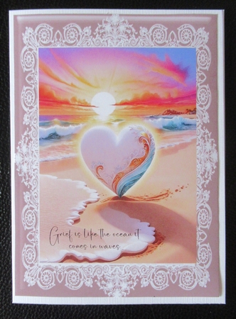 Grief Is Like The Ocean A4 Background - Photo by Davina Rundle