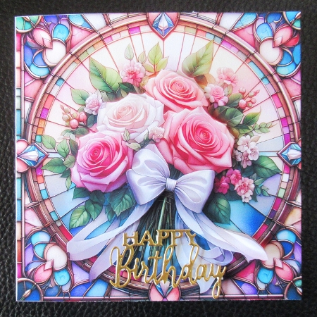Rose Bouquet Stained Glass Window - Photo by Davina Rundle