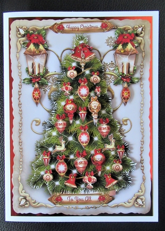 Christmas Tree with Decorations Card Kit - CUP648036_1641 | Craftsuprint