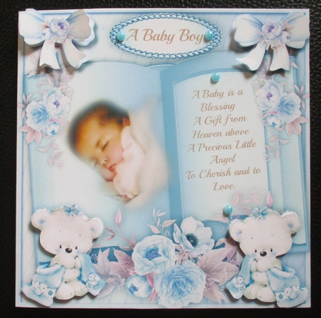 Lovely Blue Baby's Book - CUP679276_1398 | Craftsuprint