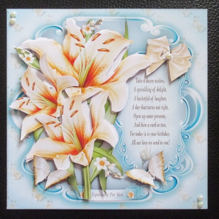 Yellow Lilies Card Mini Kit - CUP715034_1641 | Craftsuprint
