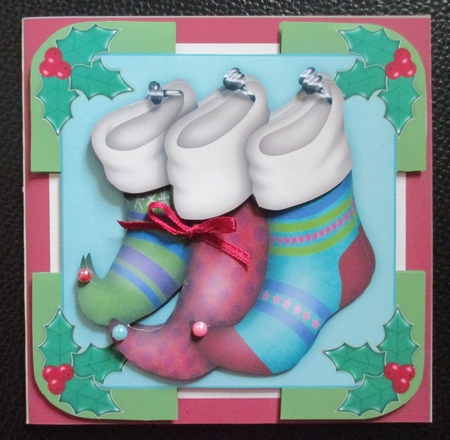 Elves Stockings Card Kit - Photo by Davina Rundle