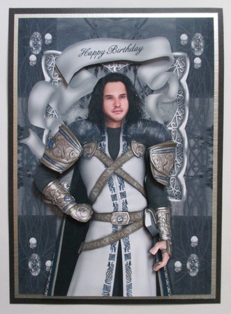 John Snow Card Front - CUP742322_376 | Craftsuprint