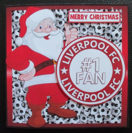 LIVERPOOL - SANTA FOOTBALL TOPPER - CUP838059_57683 | Craftsuprint