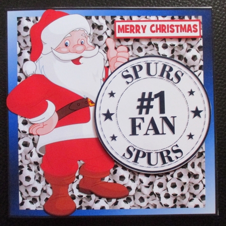 SPURS - SANTA FOOTBALL TOPPER - CUP838065_57683 | Craftsuprint