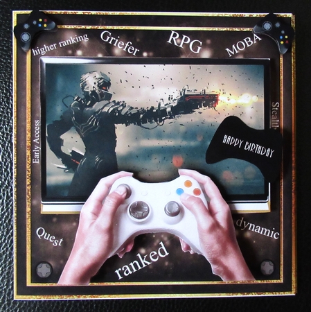 The Gamer Card Front Kit - CUP841801_1483 | Craftsuprint