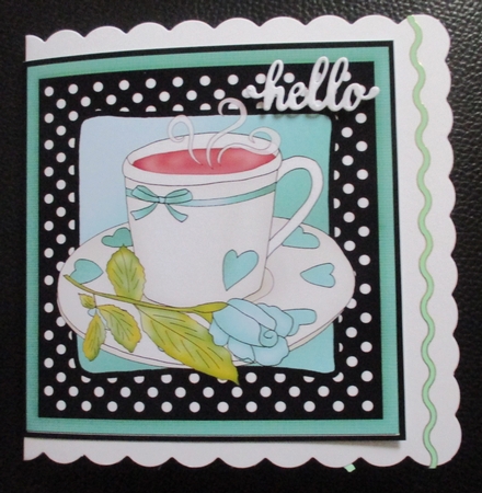Time for Tea Quick Cut and Fold Card - Photo by Davina Rundle