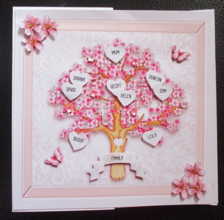 The Family Tree Card Front Kit - CUP853049_1483 | Craftsuprint